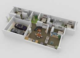 3D Floor Plan Modeling: Floor Plan 3D Rendering Services India | TrueCADD